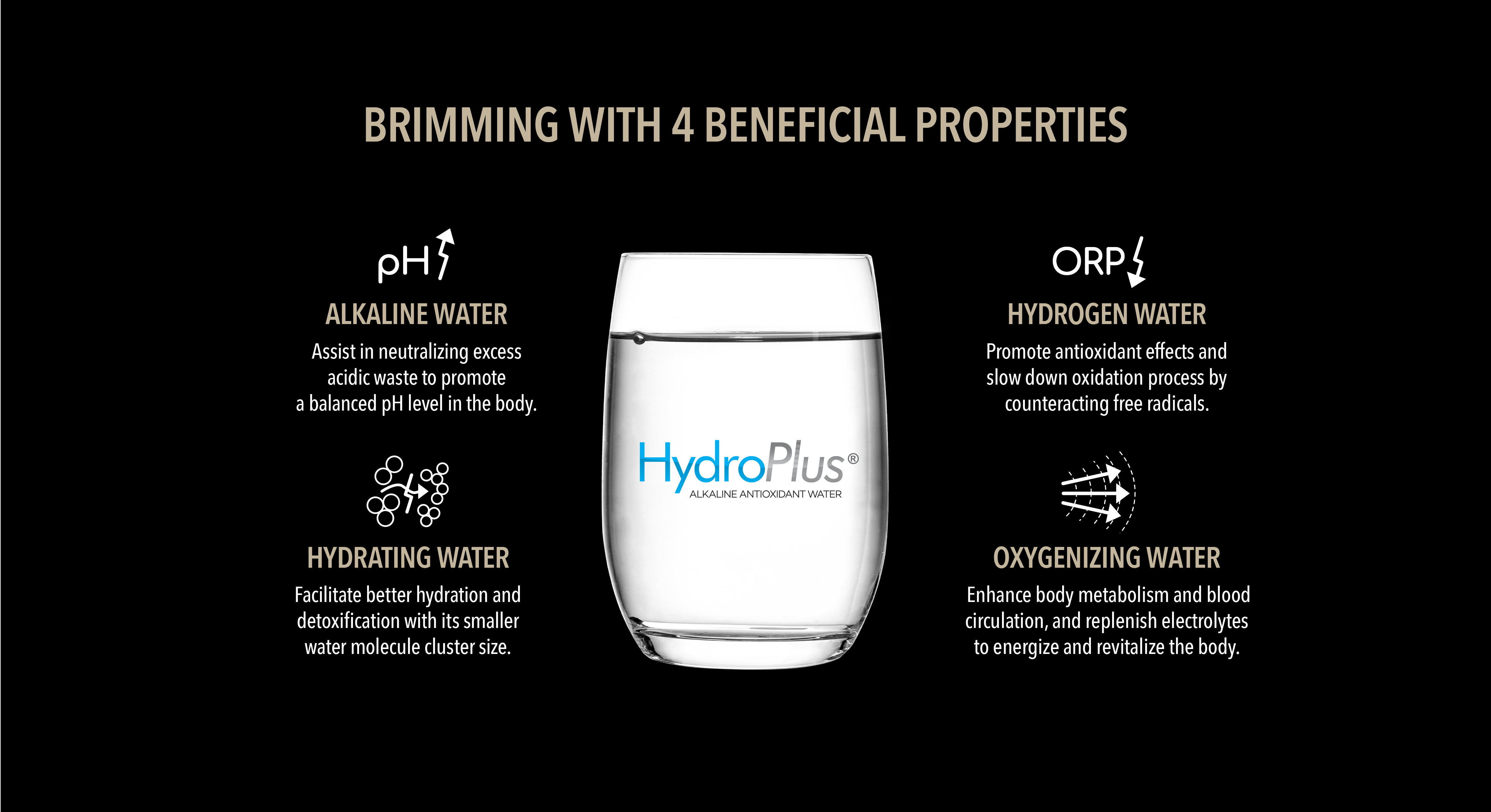 HydroPlus Alkaline Antioxidant Water